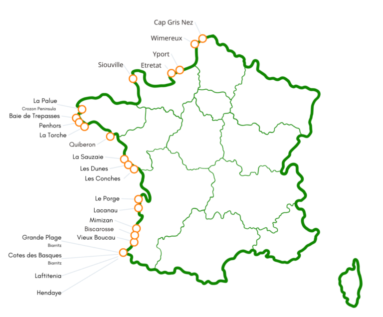 Surfen in Frankrijk in 2024? Ontdek de mooiste Franse surfspots